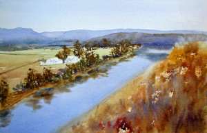 Painting the River and Reflections with Watercolor: Water