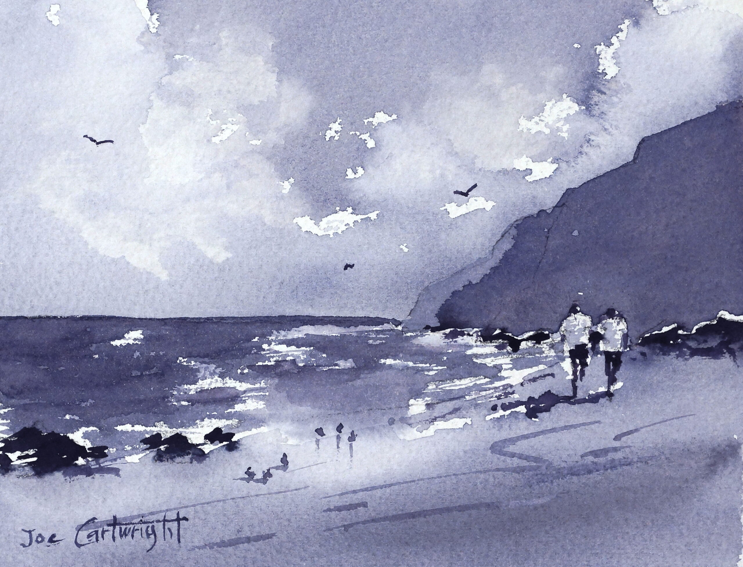 Seascape Watercolor Videos On Patreon Painting With Watercolors