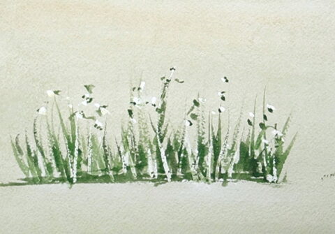 Painting grass with watercolors - Painting With Watercolors